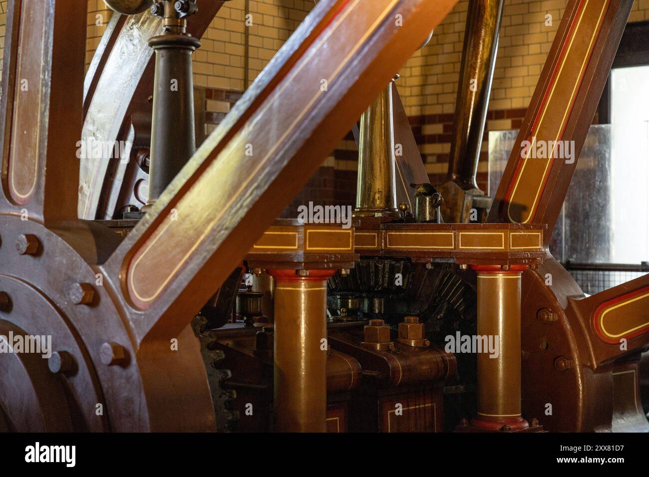 Interior of pumping station building and its equipment Stock Photo - Alamy