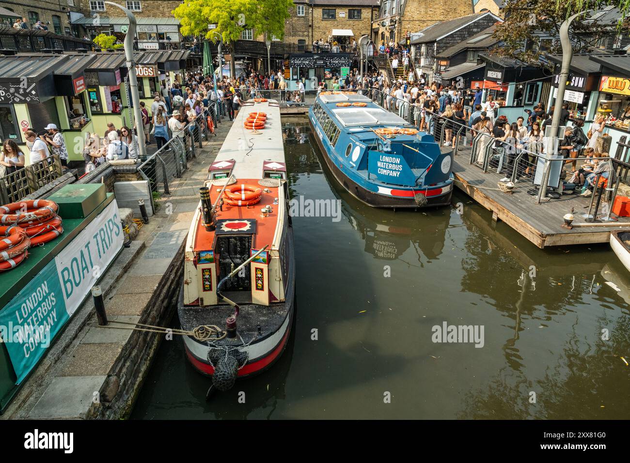 Food court inside Camden Lock Market (London, England Stock Photo - Alamy