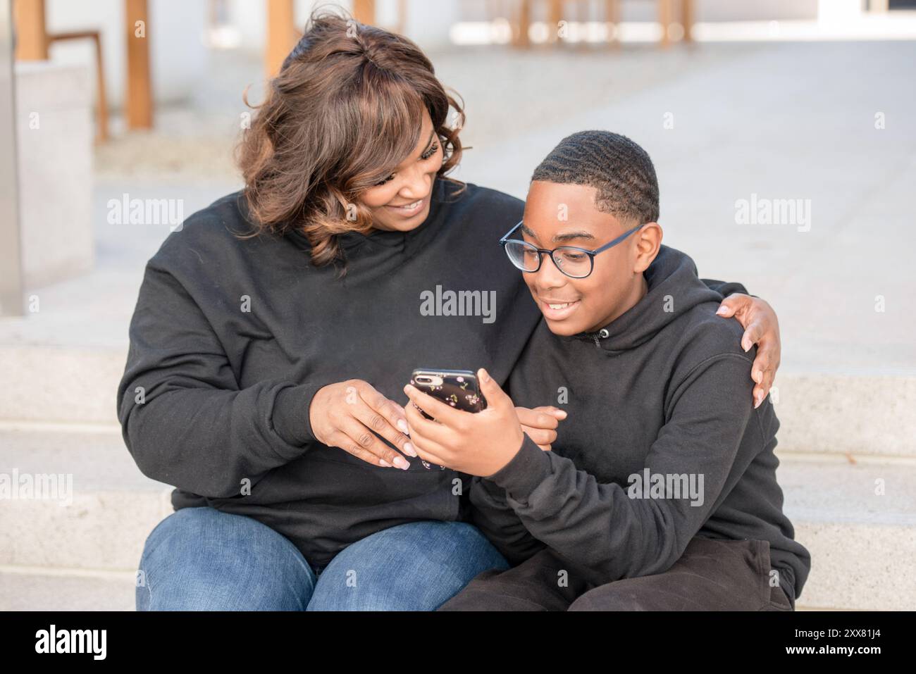 Biracial female showing black male hi-res stock photography and images ...