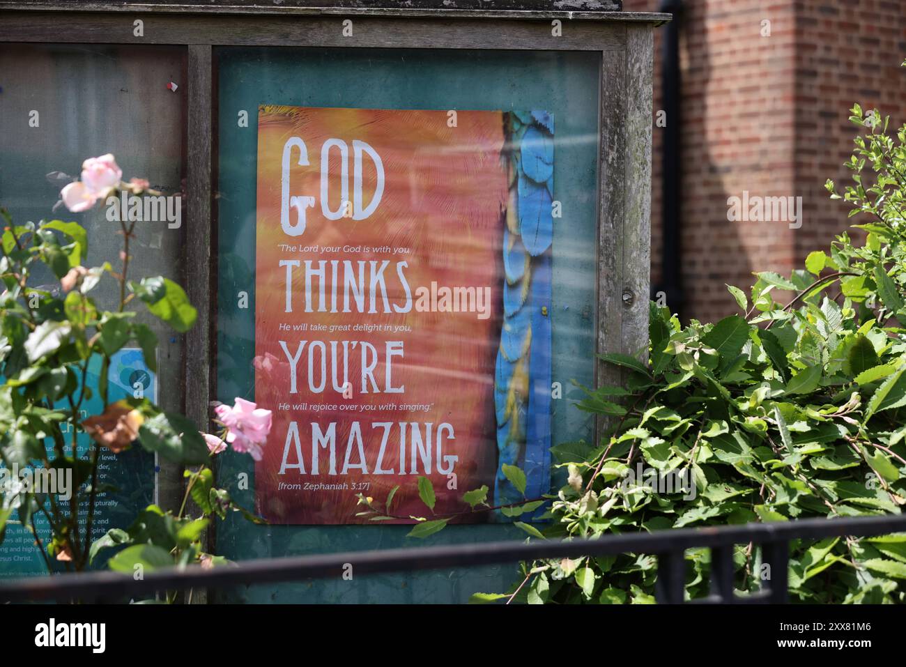 God thinks you're amazing sign outside a church in Portsmouth ...