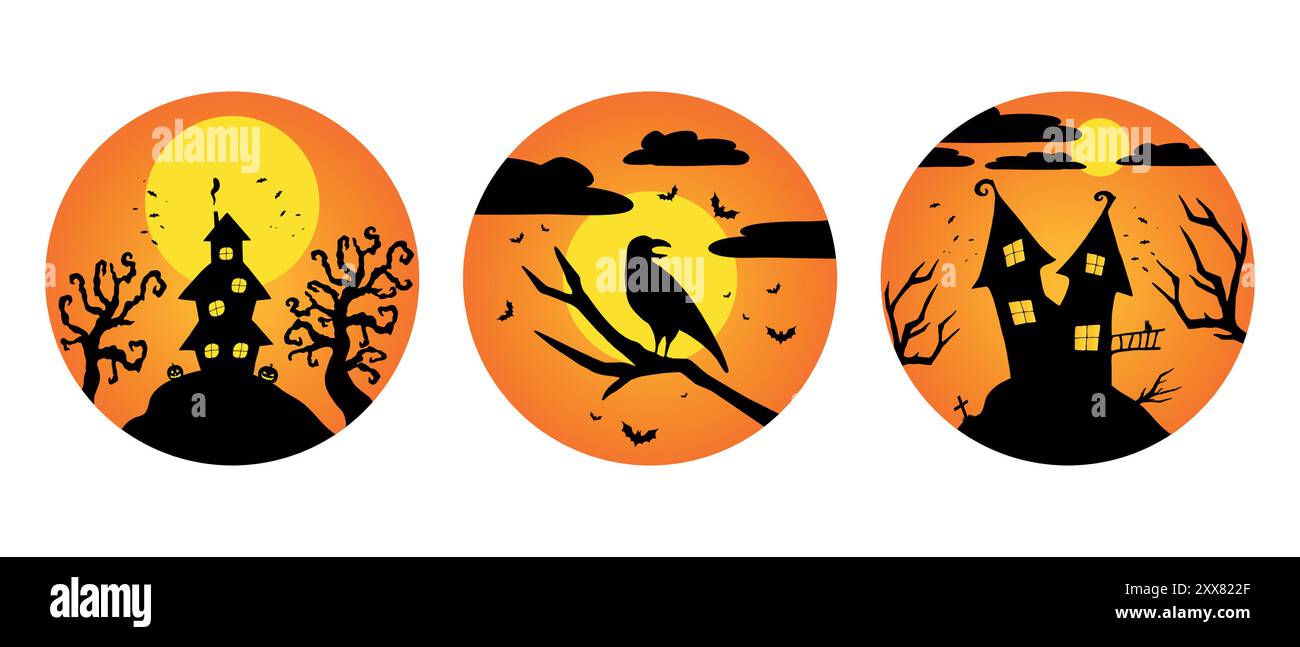 Scary house in full Cut Out Stock Images & Pictures - Alamy