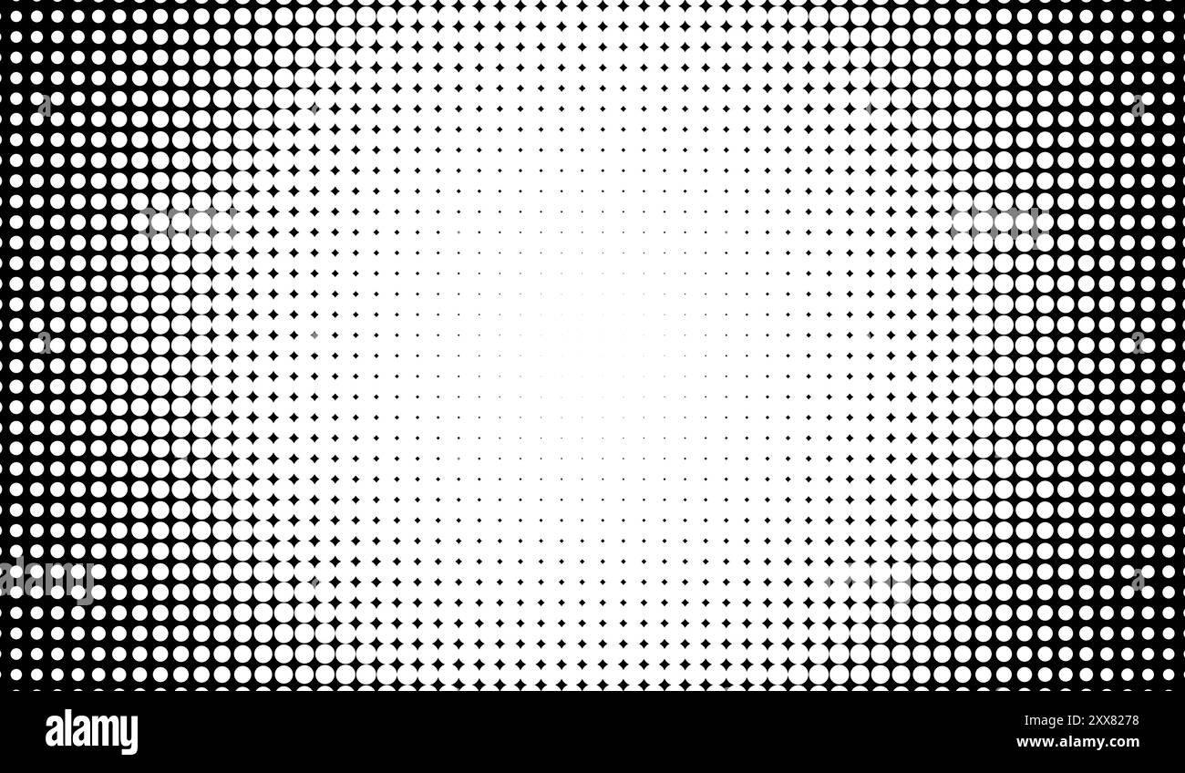 Radial halftone background with many tiny dots Stock Photo - Alamy