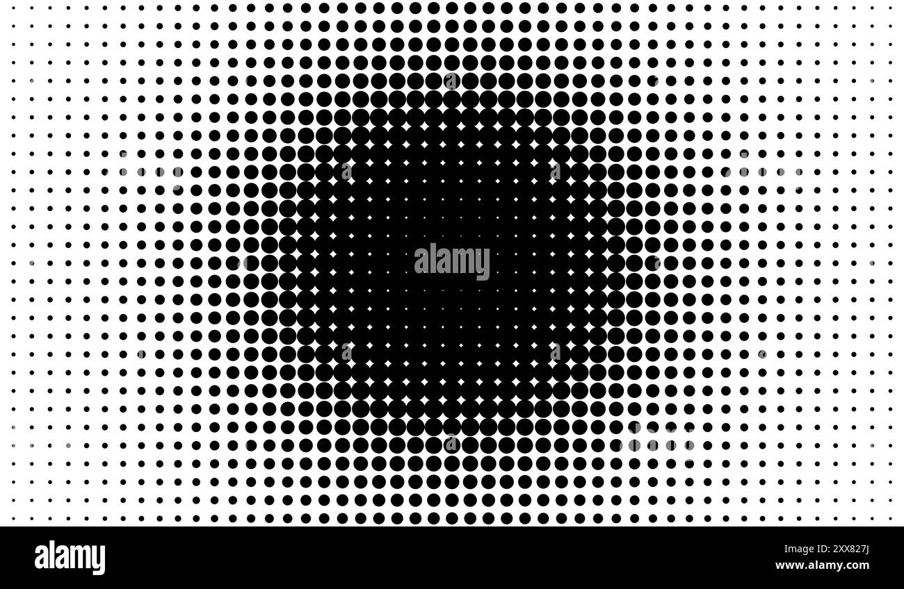 Radial halftone background with many tiny dots Stock Photo - Alamy