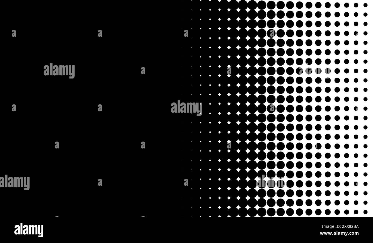 Horizontal haftone gradient with many tiny dots Stock Photo - Alamy
