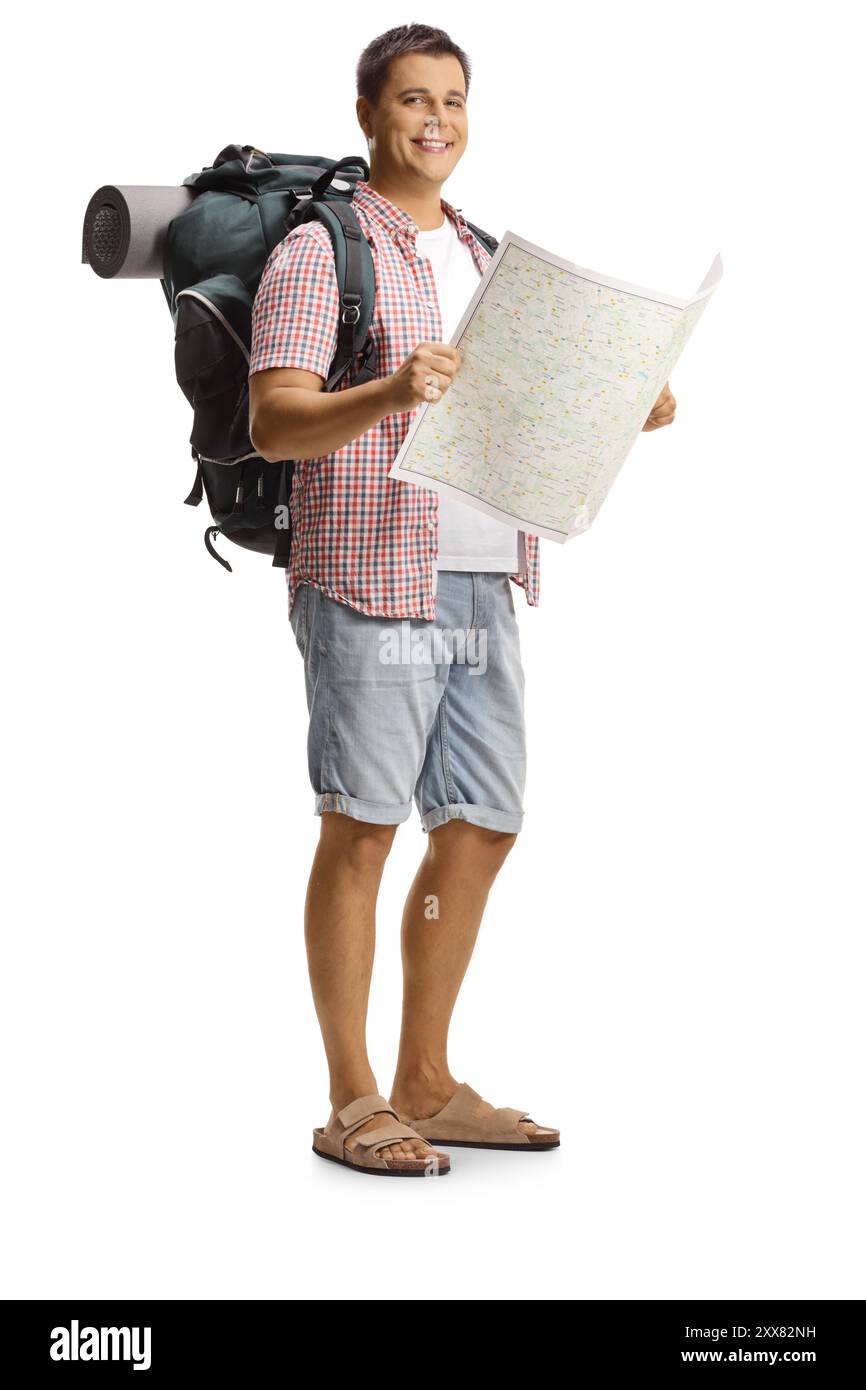 Person reading map Cut Out Stock Images & Pictures - Alamy