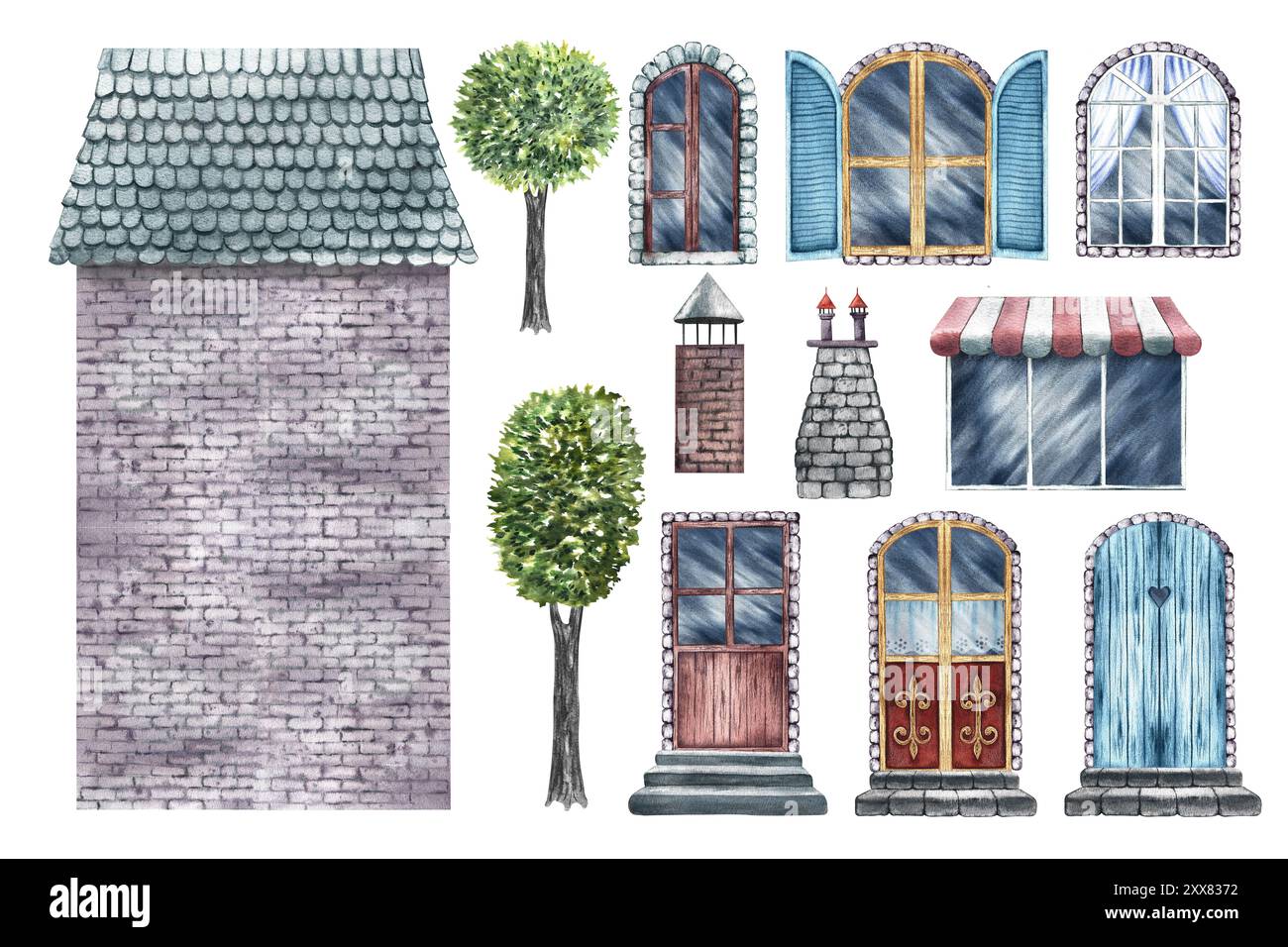 The house is a construction kit. A set for creating a vintage house ...