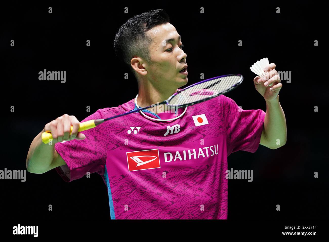 Kanagawa, Japan. 23rd Aug, 2024. Kenta Nishimoto (JPN) Badminton ...