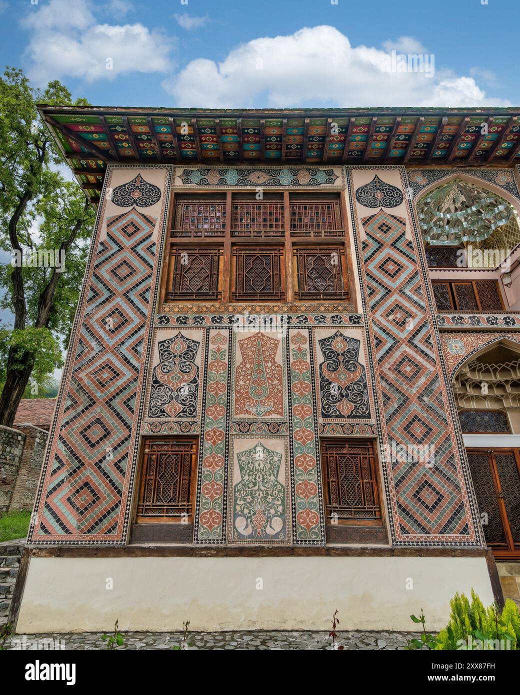 Explore the stunning architecture of Shaki Khan's Palace, highlighting ...