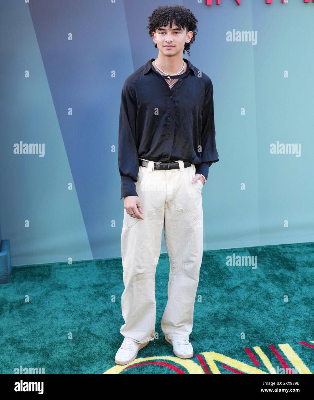 Faly Rakotohavana arrives at the Hulu's ONLY MURDERS IN THE BUILDING ...