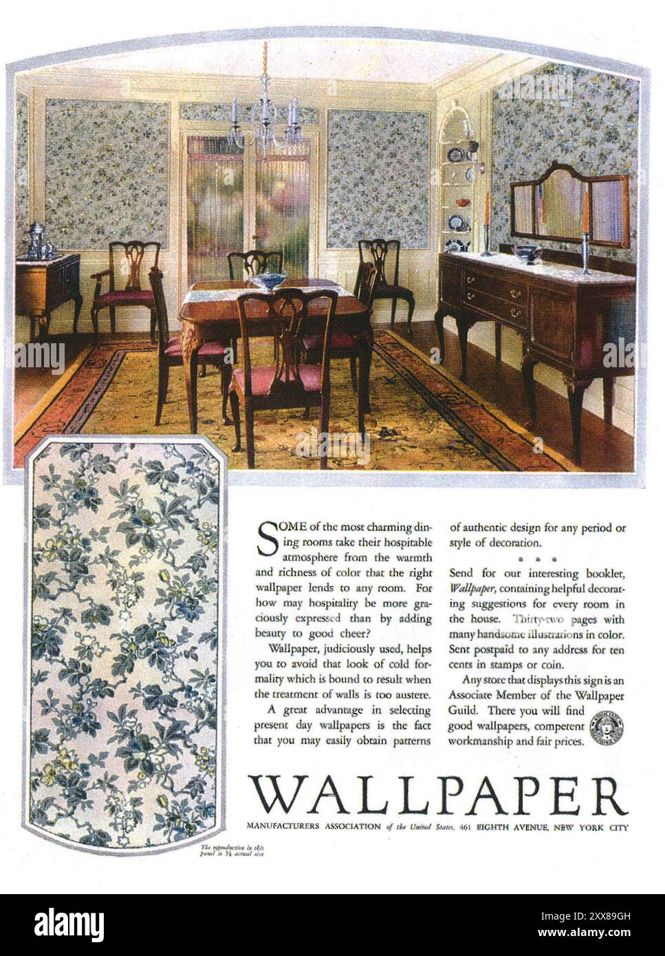 Wallpapers advertisement hi-res stock photography and images - Alamy