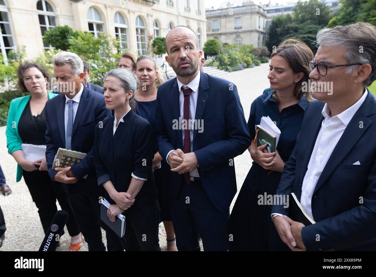Nouveau Front Populaire (New Popular Front) NFP left-wing coalition ...