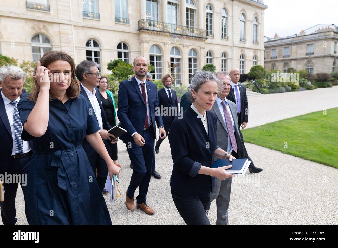 Nouveau Front Populaire (New Popular Front) NFP left-wing coalition ...