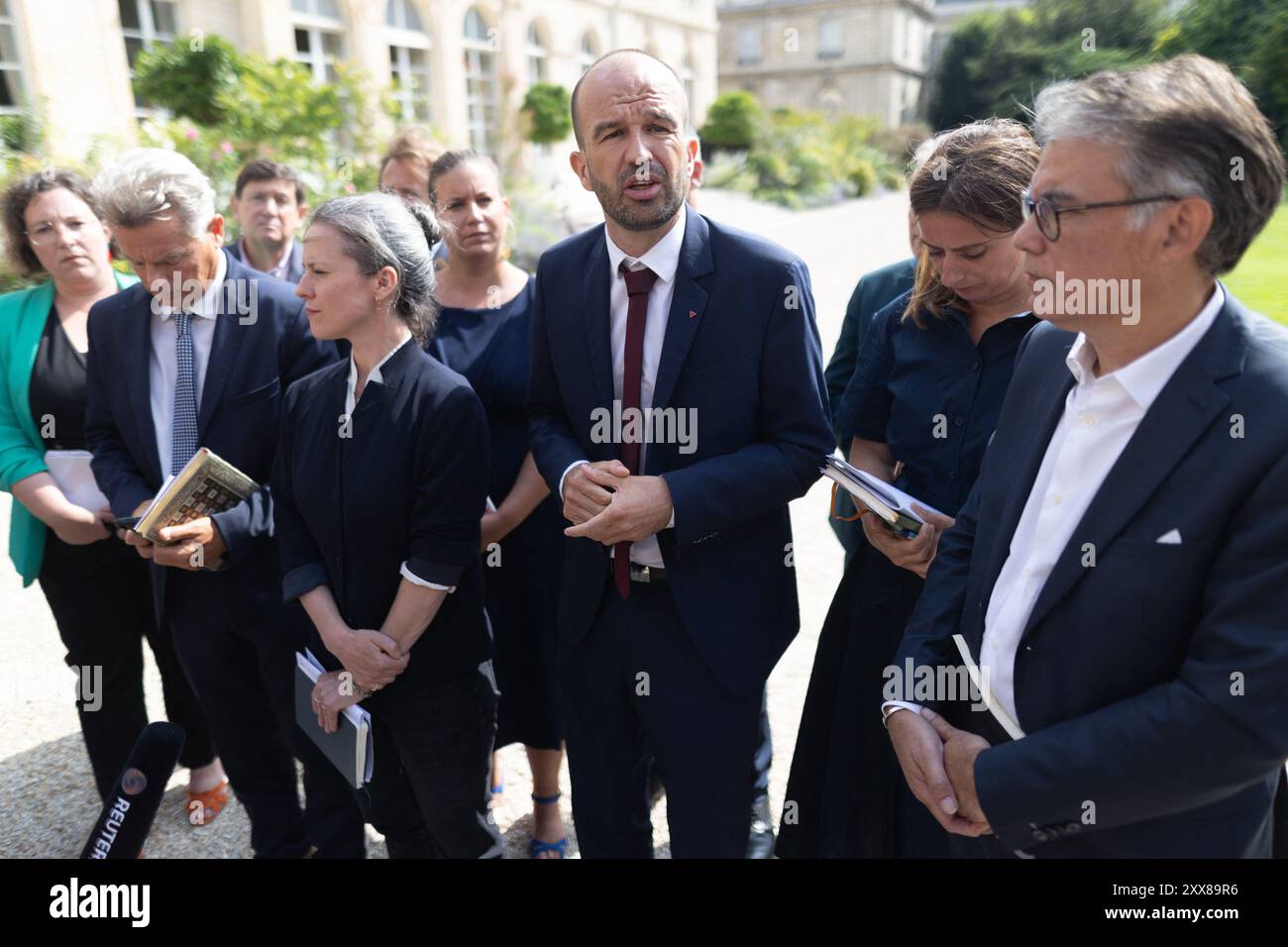 Nouveau Front Populaire (New Popular Front) NFP left-wing coalition ...