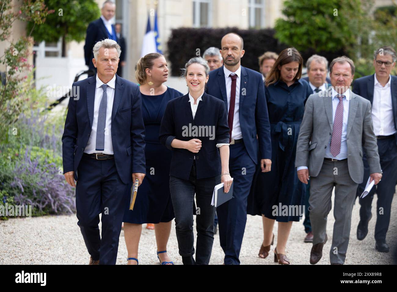 Nouveau Front Populaire (New Popular Front) NFP left-wing coalition ...