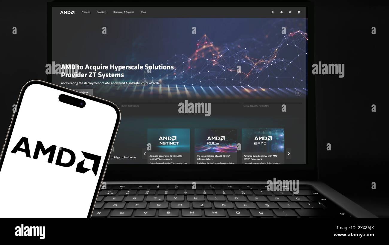 Amd logo design hi-res stock photography and images - Alamy