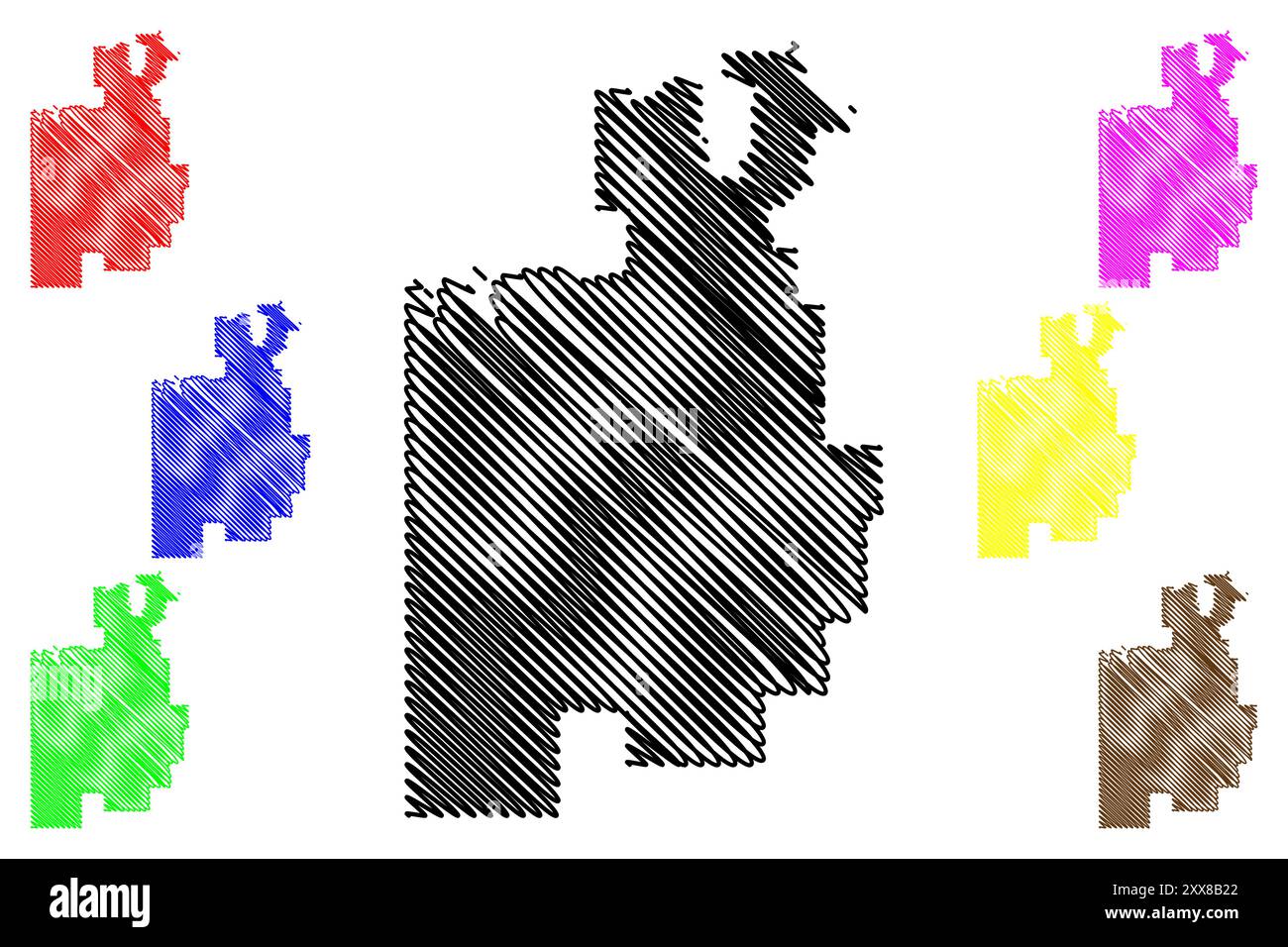 Victoria daly outline map Cut Out Stock Images & Pictures - Alamy