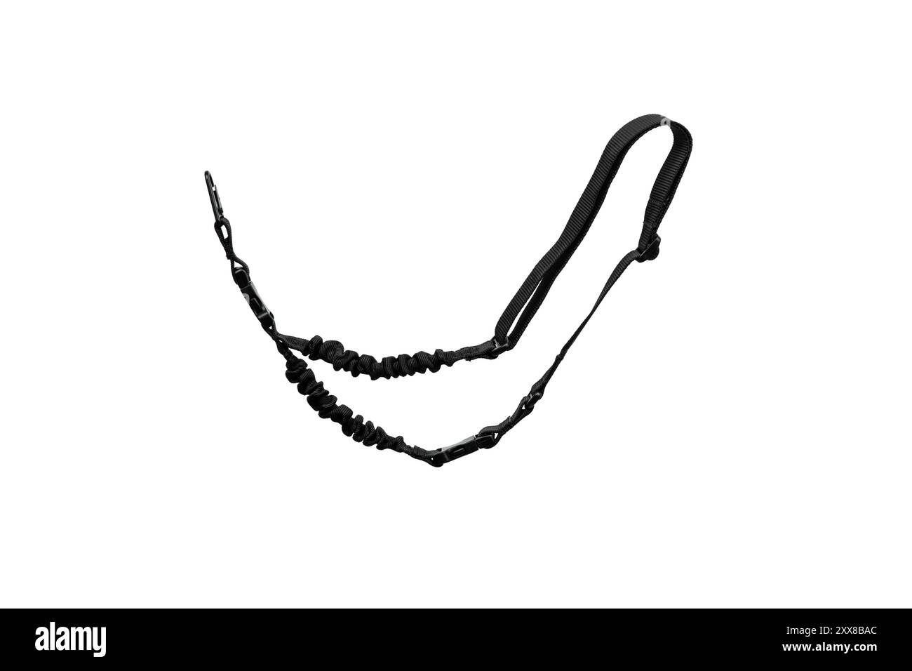 Black nylon shoulder strap for a gun. A modern single-point belt for ...