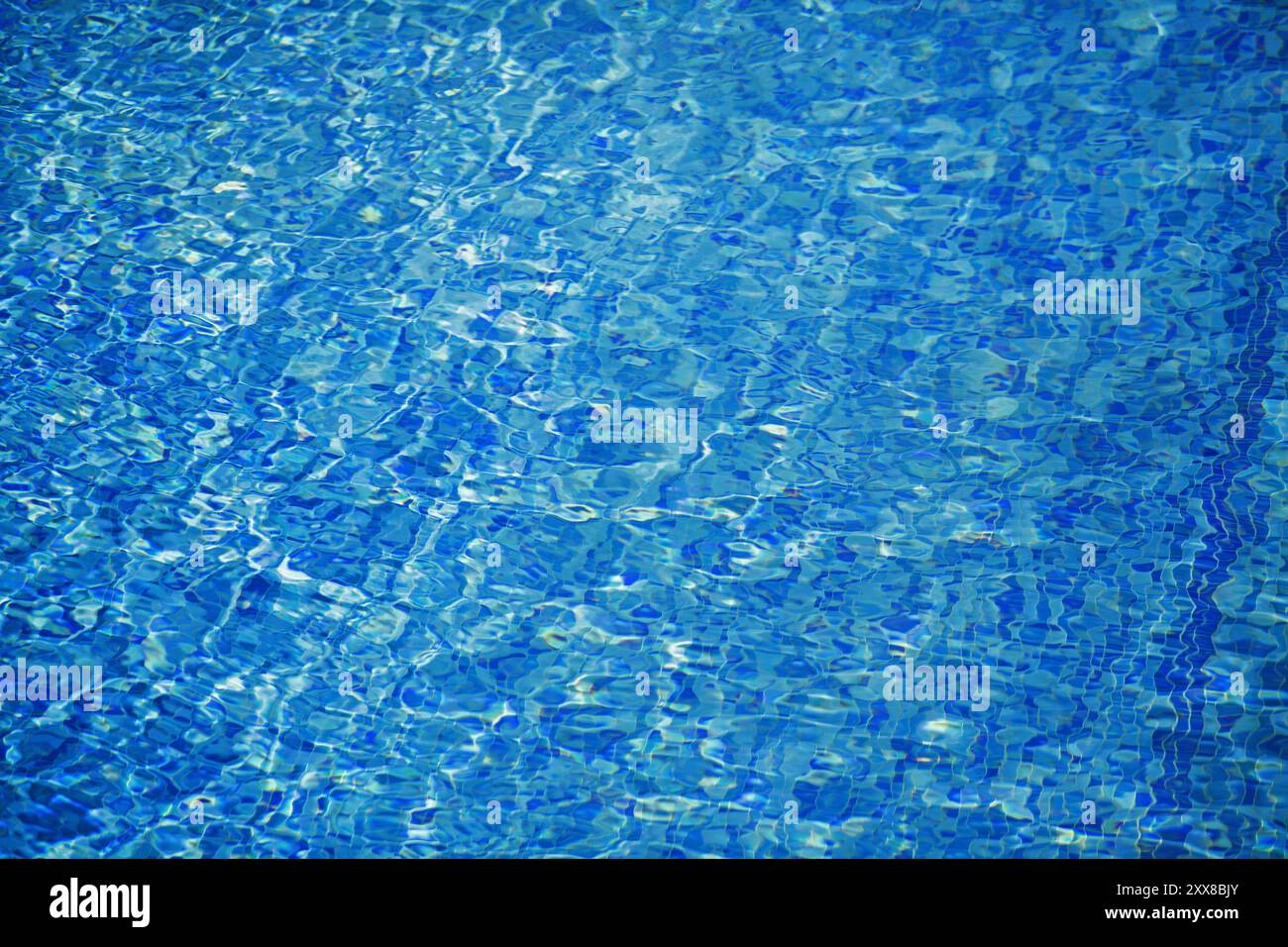 Abstract blue background from a pool water view Stock Photo - Alamy