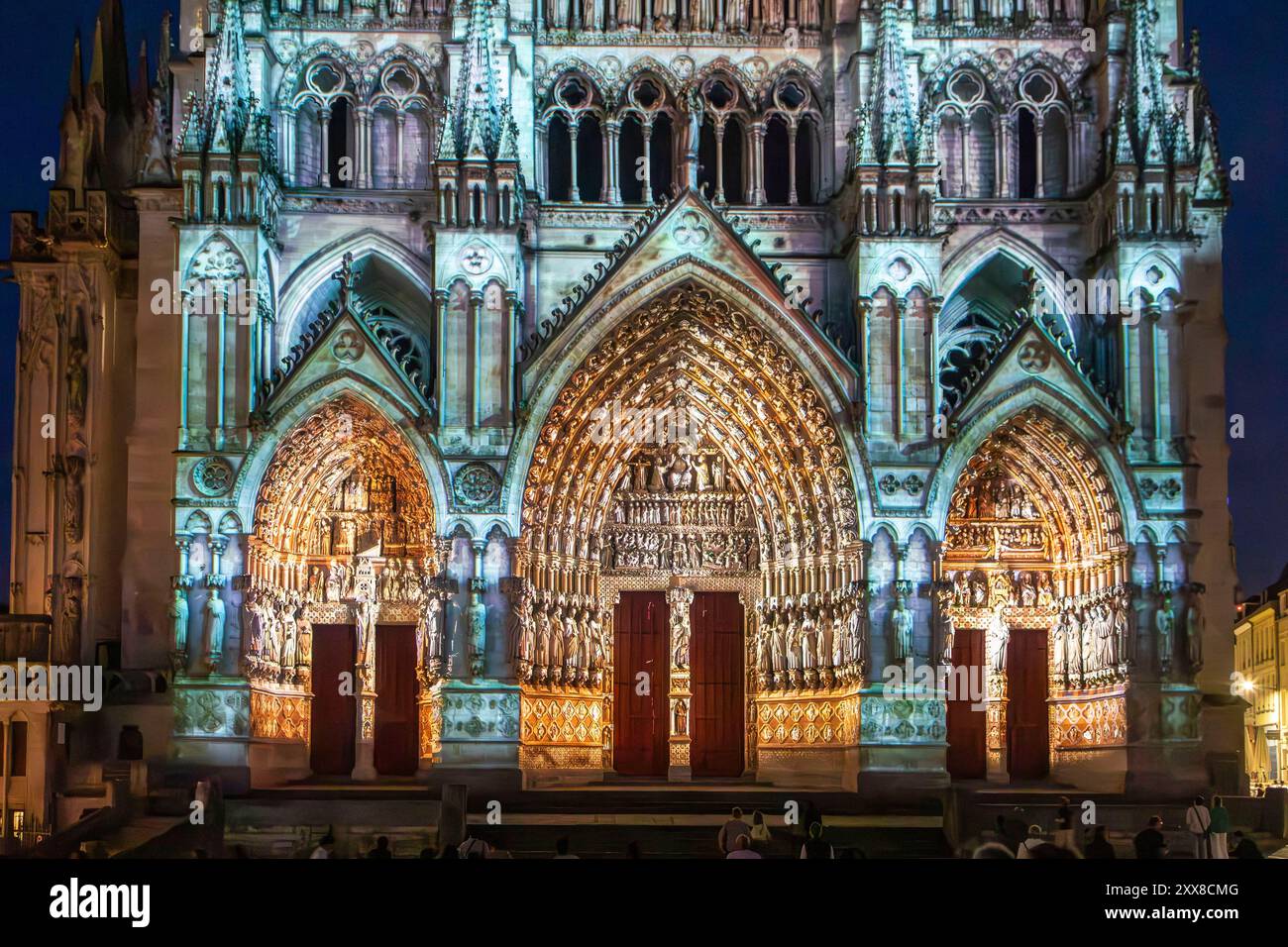France, Somme, Amiens, Notre-Dame cathedral, jewel of the Gothic art ...