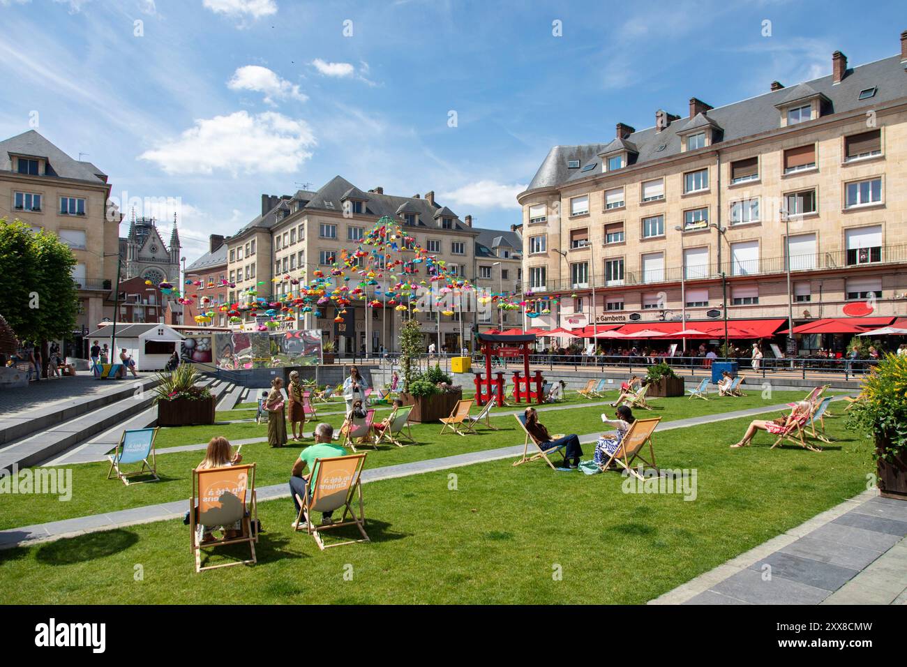 France, Somme, Amiens, place Gambetta Stock Photo - Alamy