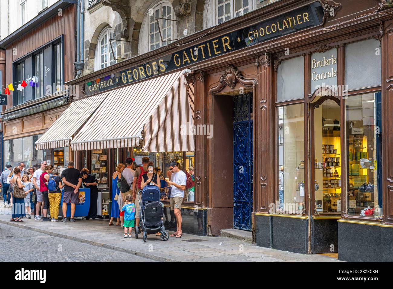 France, Loire Atlantique, Nantes, rue de la Fosse, Georges-Gautier ...