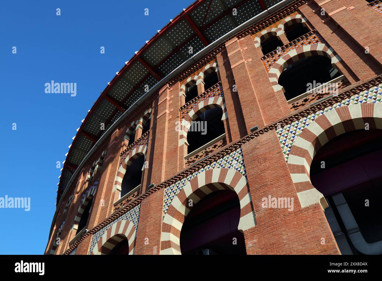 Bullring arena in Barcelona. Full name in Spanish: Plaza de toros de ...
