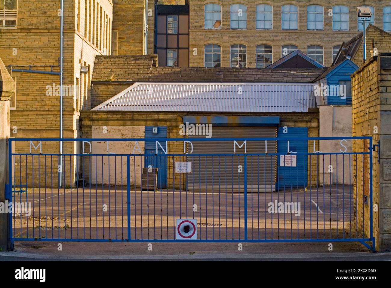 Old mill buildings, Midland Mills, part of historic architecture in the ...