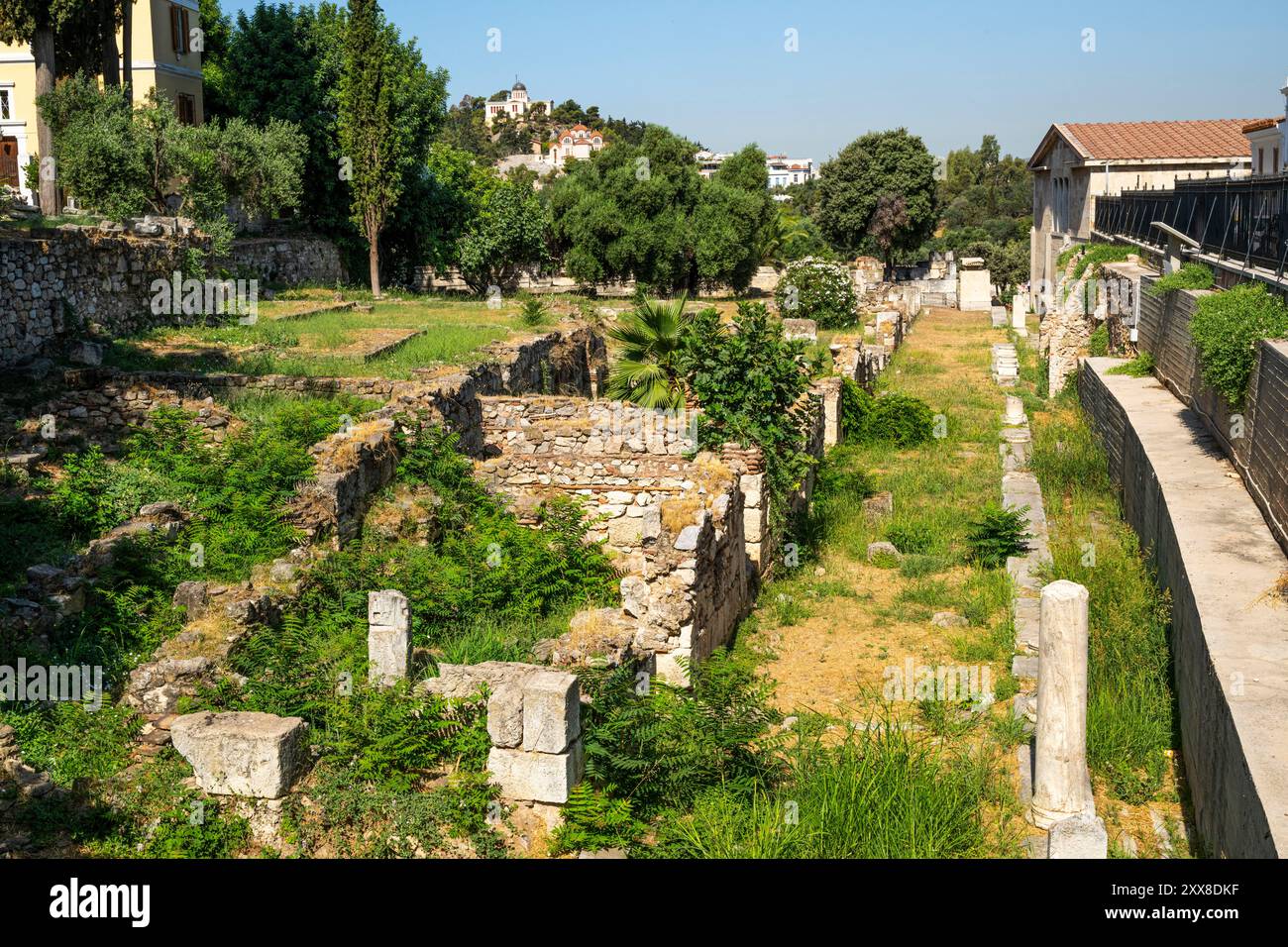 Greece, Athens, The Pantainos library was a building in ancient Athens ...