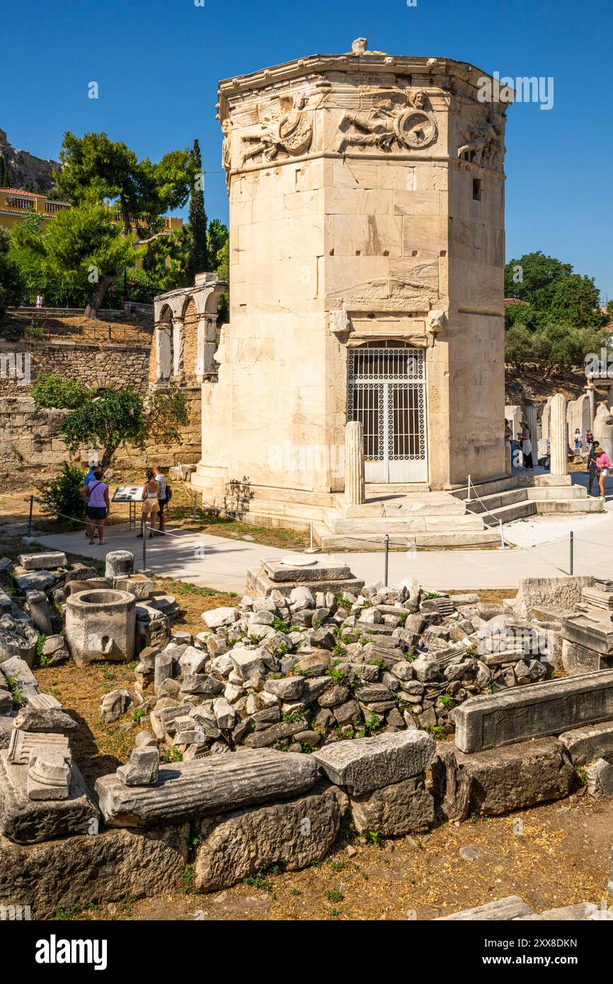 Greece, Athens, The Roman agora is an ancient public square in Athens ...