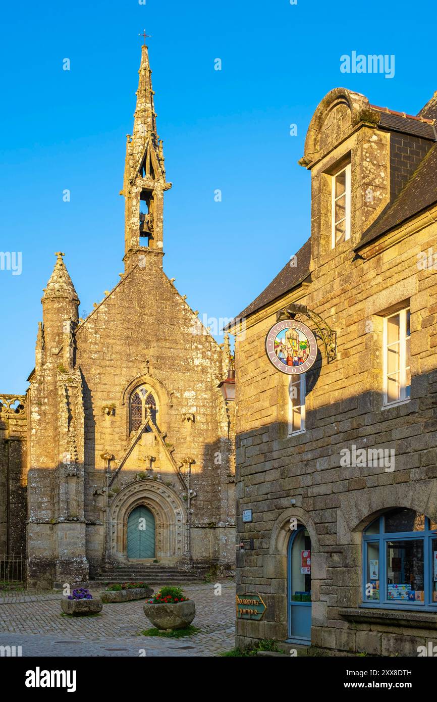 France, Finistere, Locronan, labeled Les Plus Beaux Villages de France ...