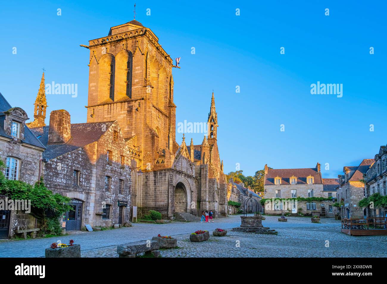 France, Finistere, Locronan, labeled Les Plus Beaux Villages de France ...