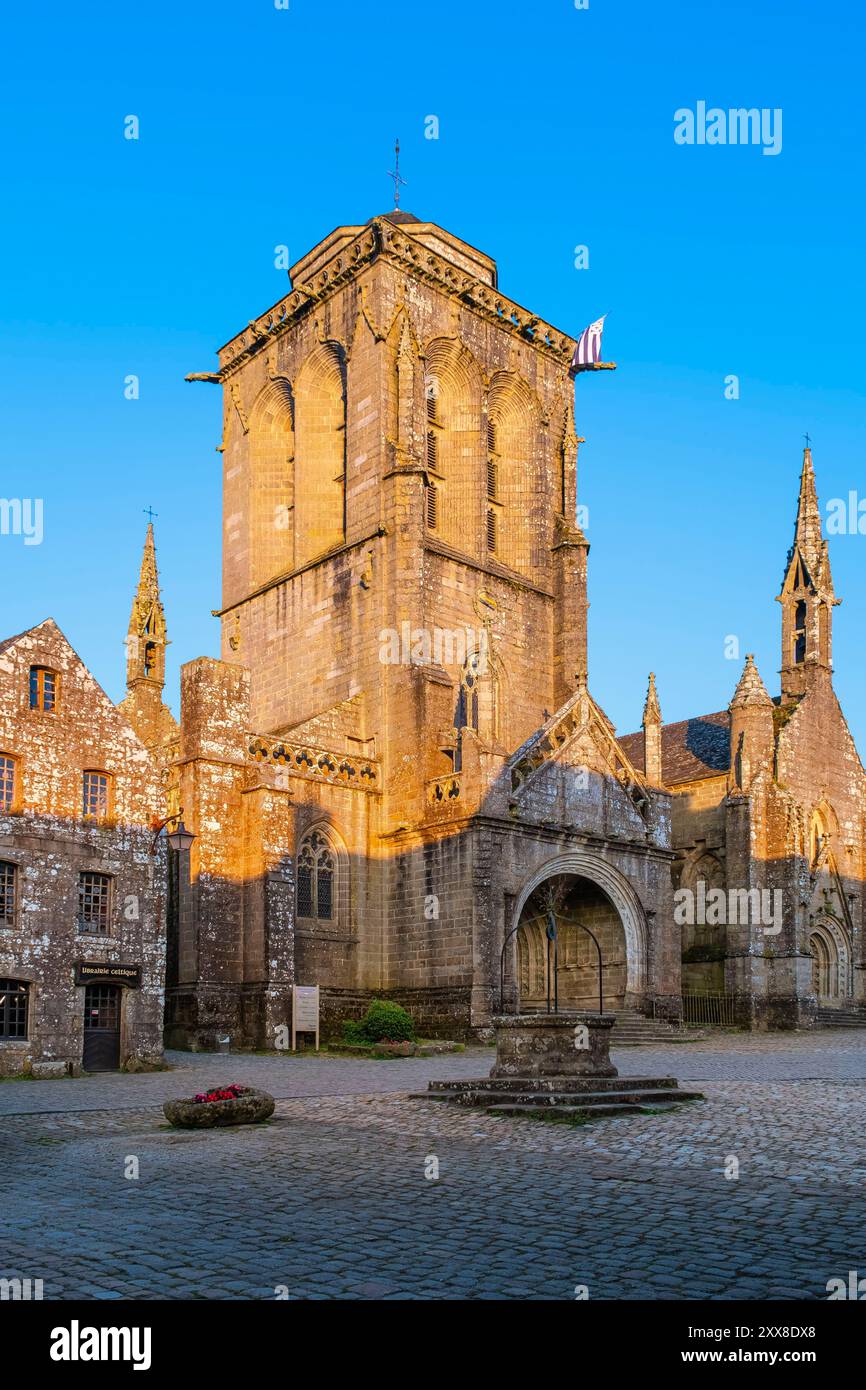 France, Finistere, Locronan, labeled Les Plus Beaux Villages de France ...