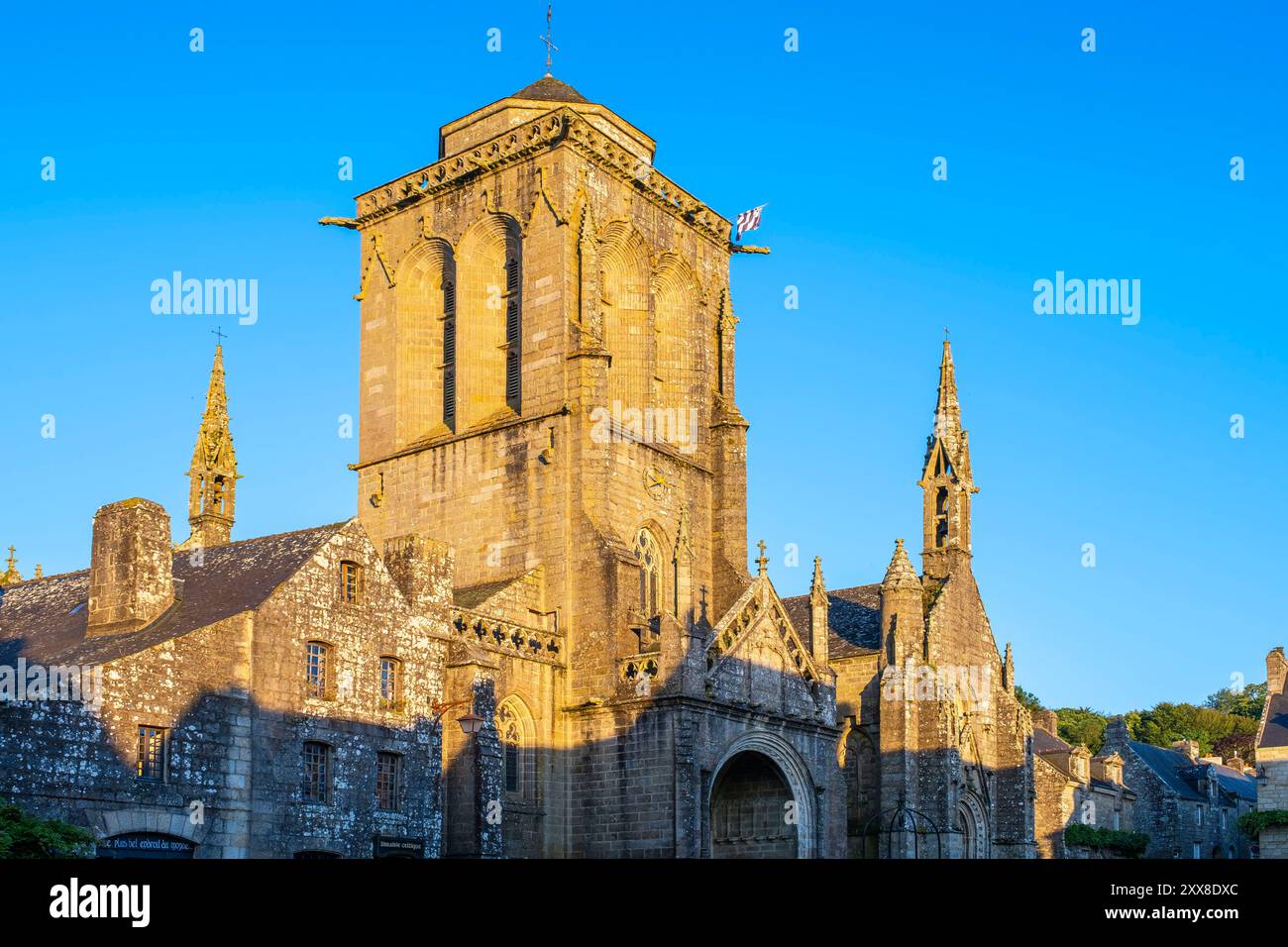 France, Finistere, Locronan, labeled Les Plus Beaux Villages de France ...
