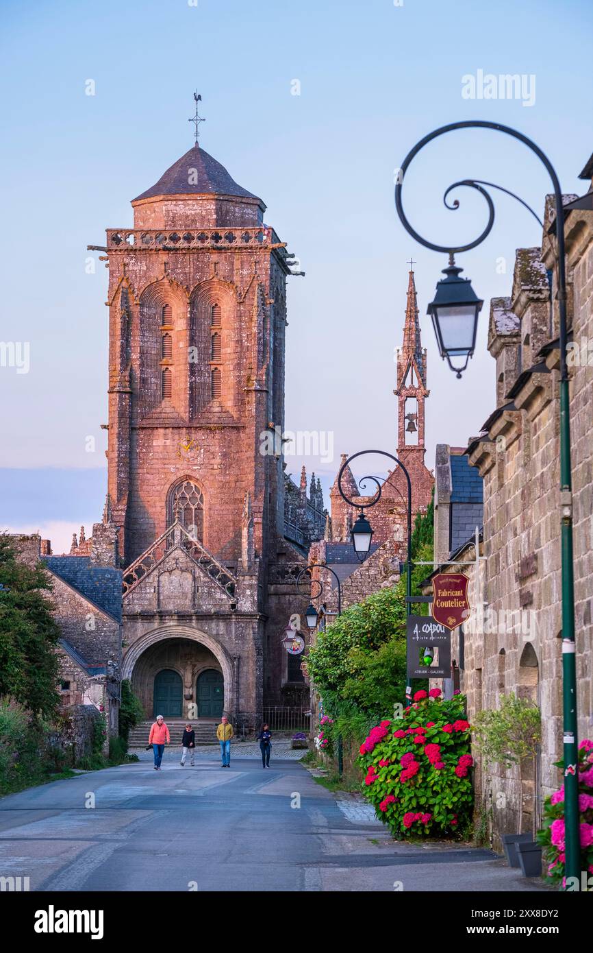 France, Finistere, Locronan, labeled Les Plus Beaux Villages de France ...