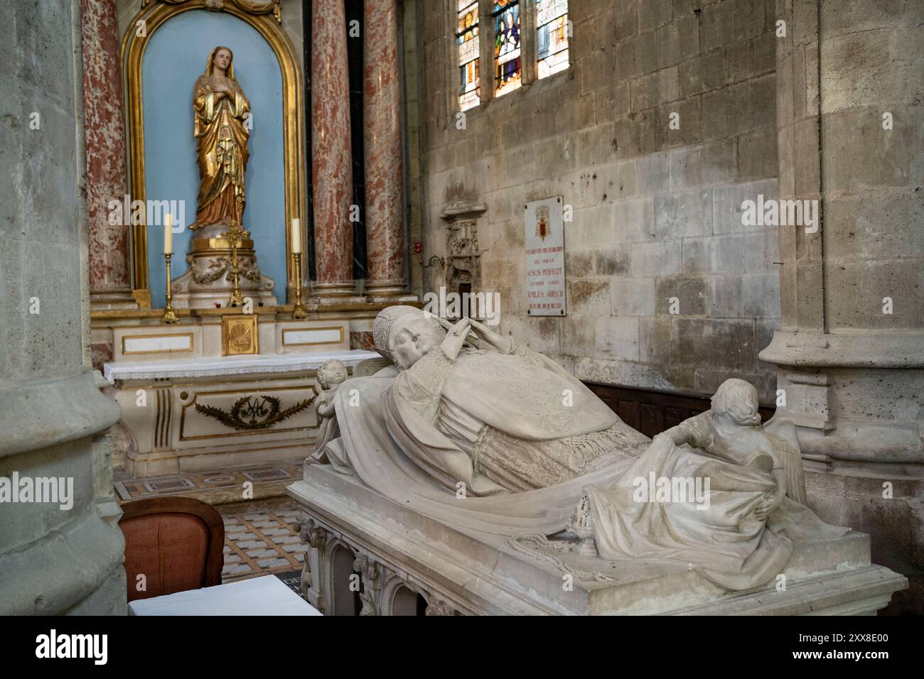 France, Gers, Auch, burial place and recumbent tomb of Mgr de Salinis ...