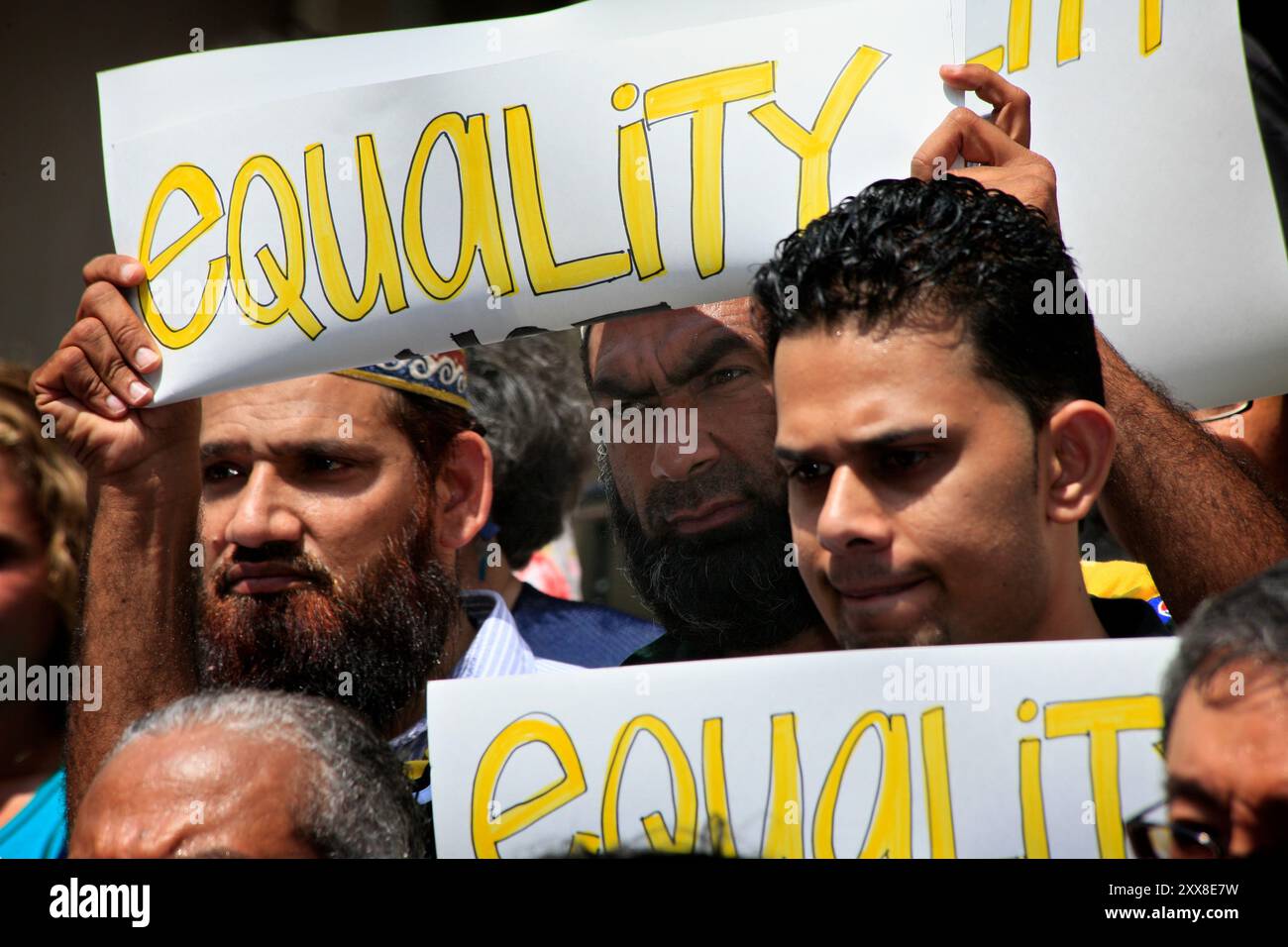 Taxi Driver Ahmed Hassan Sharif at a press conference outside the City ...
