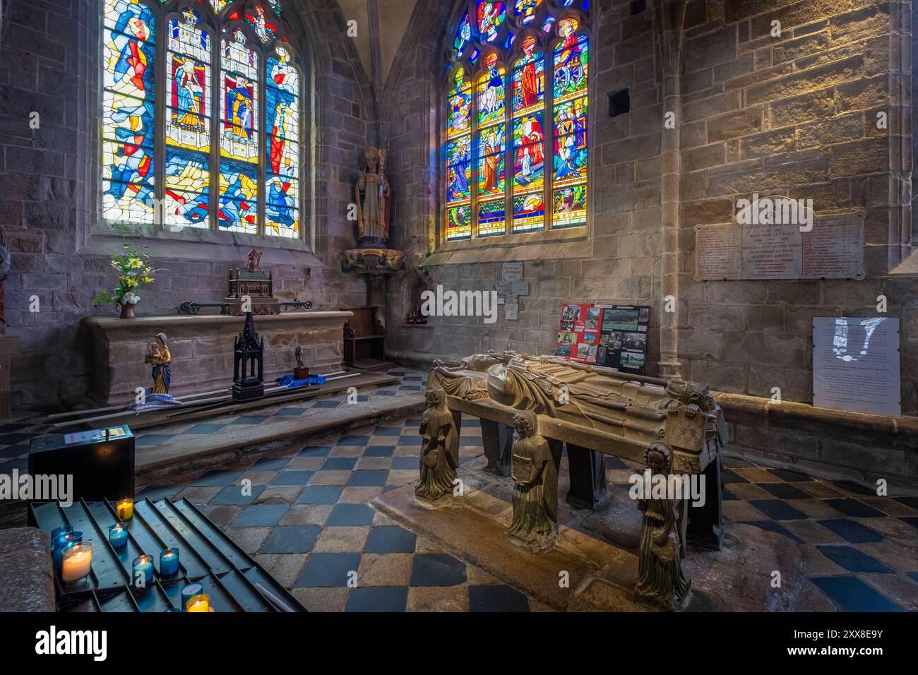 France, Finistere, Locronan, labeled Les Plus Beaux Villages de France ...