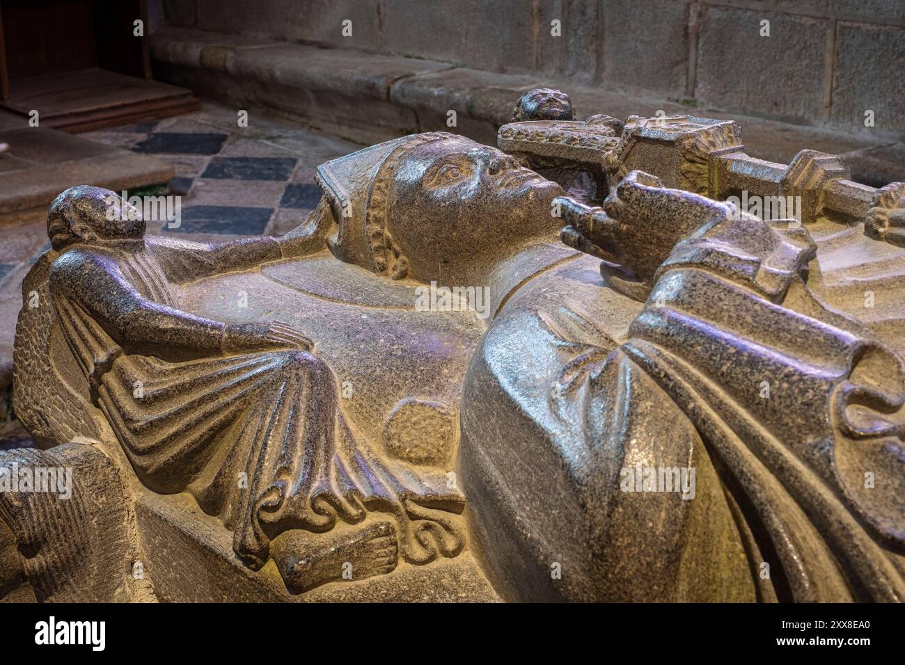 France, Finistere, Locronan, labeled Les Plus Beaux Villages de France ...