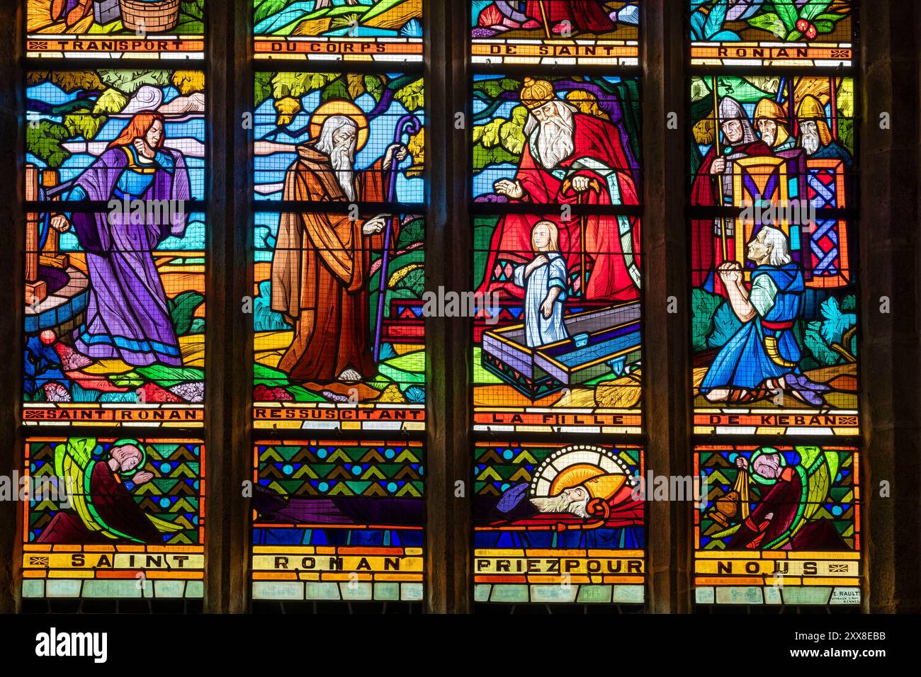 France, Finistere, Locronan, labeled Les Plus Beaux Villages de France ...