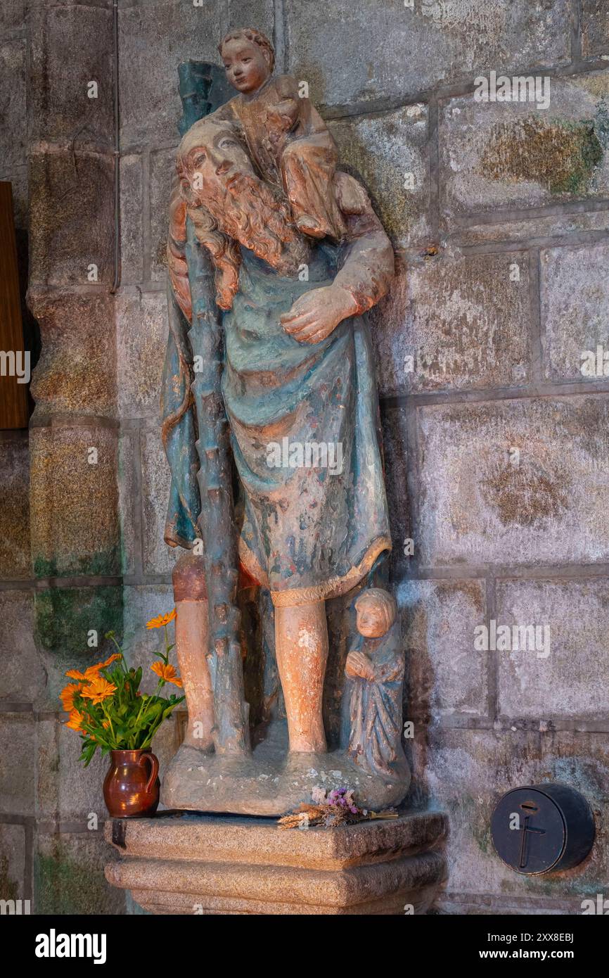 France, Finistere, Locronan, labeled Les Plus Beaux Villages de France ...