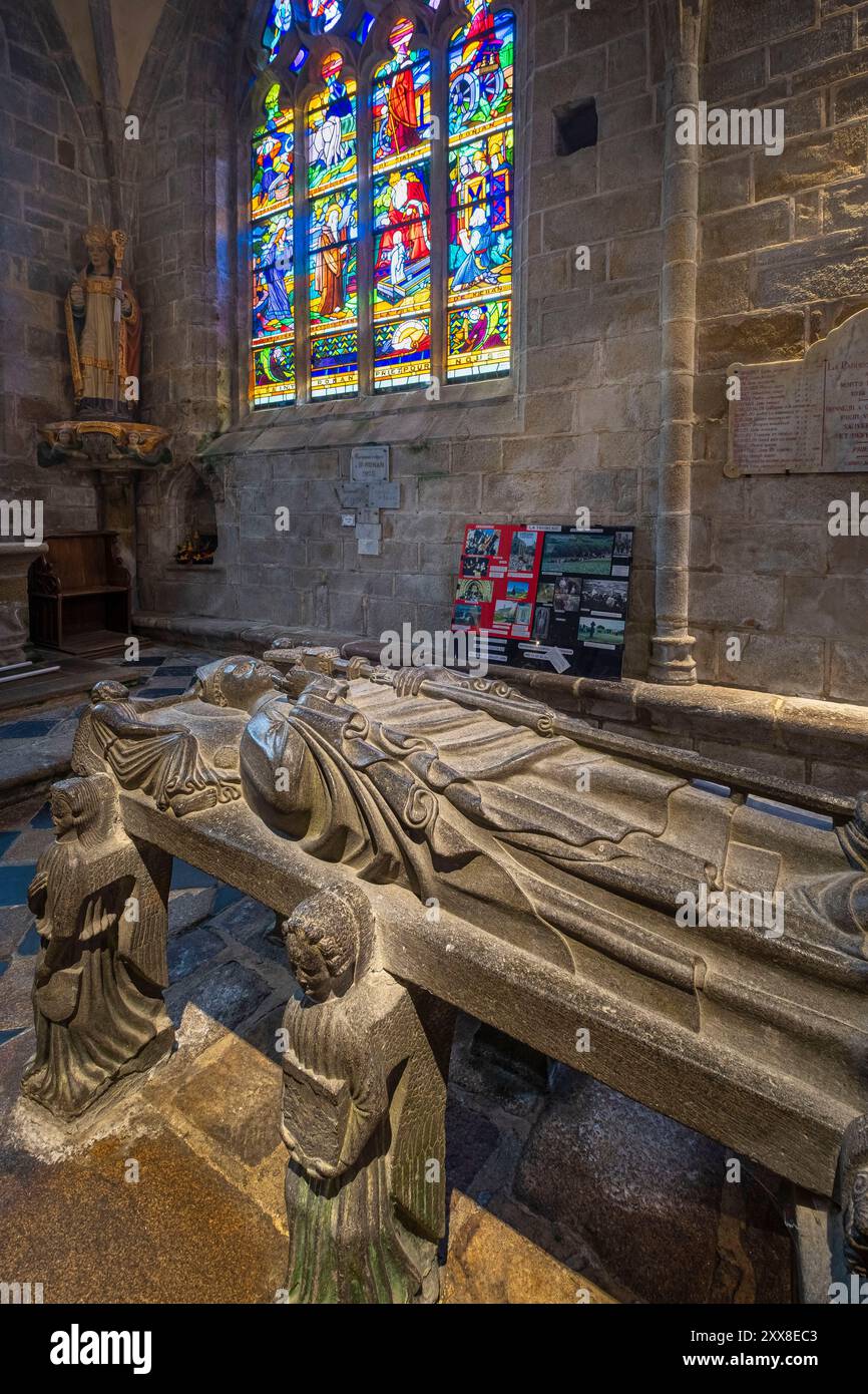 France, Finistere, Locronan, labeled Les Plus Beaux Villages de France ...