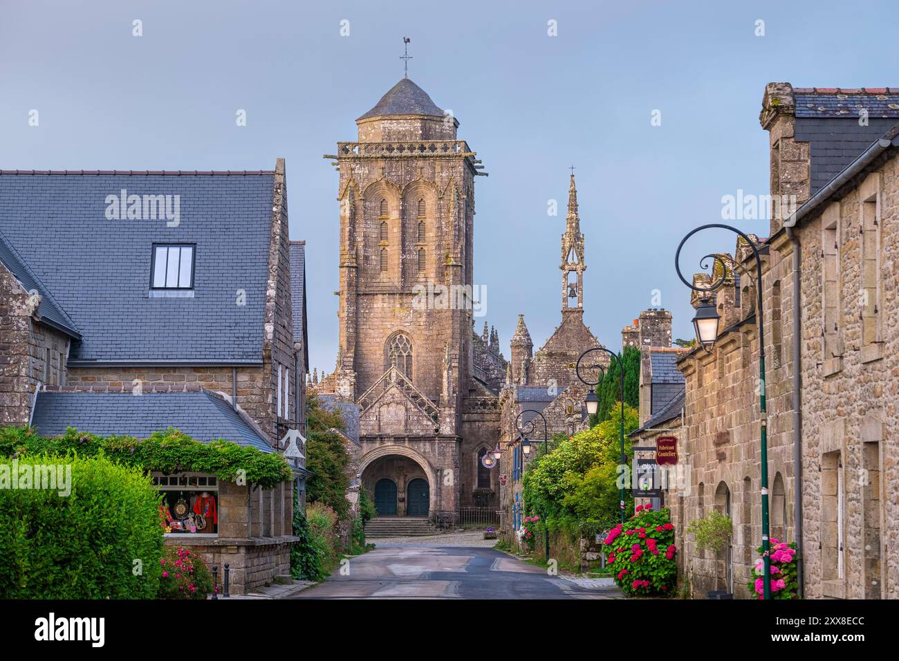 France, Finistere, Locronan, labeled Les Plus Beaux Villages de France ...