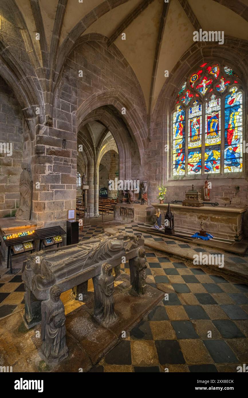 France, Finistere, Locronan, labeled Les Plus Beaux Villages de France ...