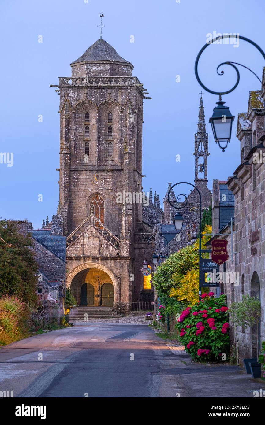 France, Finistere, Locronan, labeled Les Plus Beaux Villages de France ...