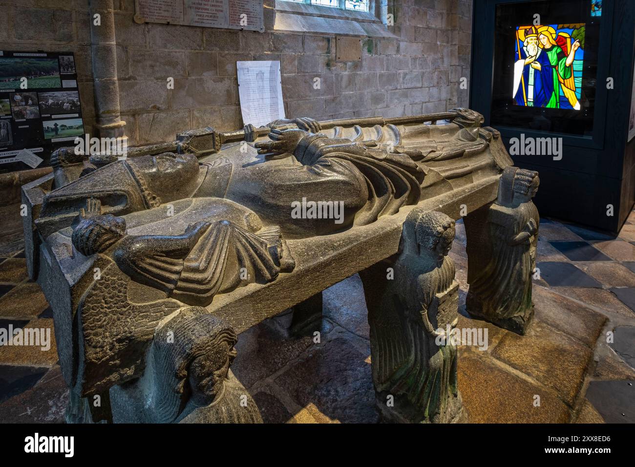 France, Finistere, Locronan, labeled Les Plus Beaux Villages de France ...