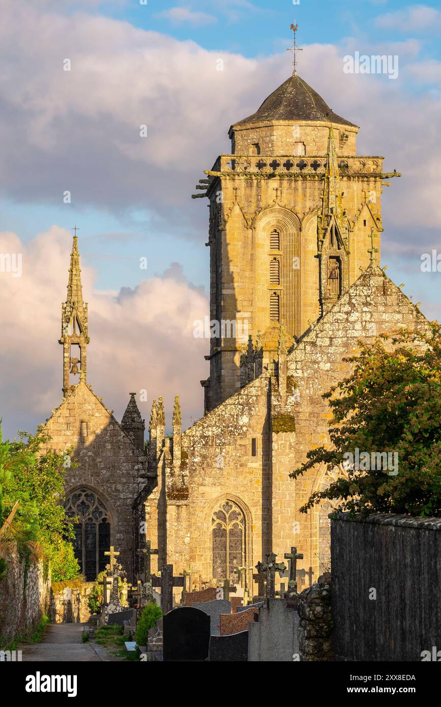 France, Finistere, Locronan, labeled Les Plus Beaux Villages de France ...