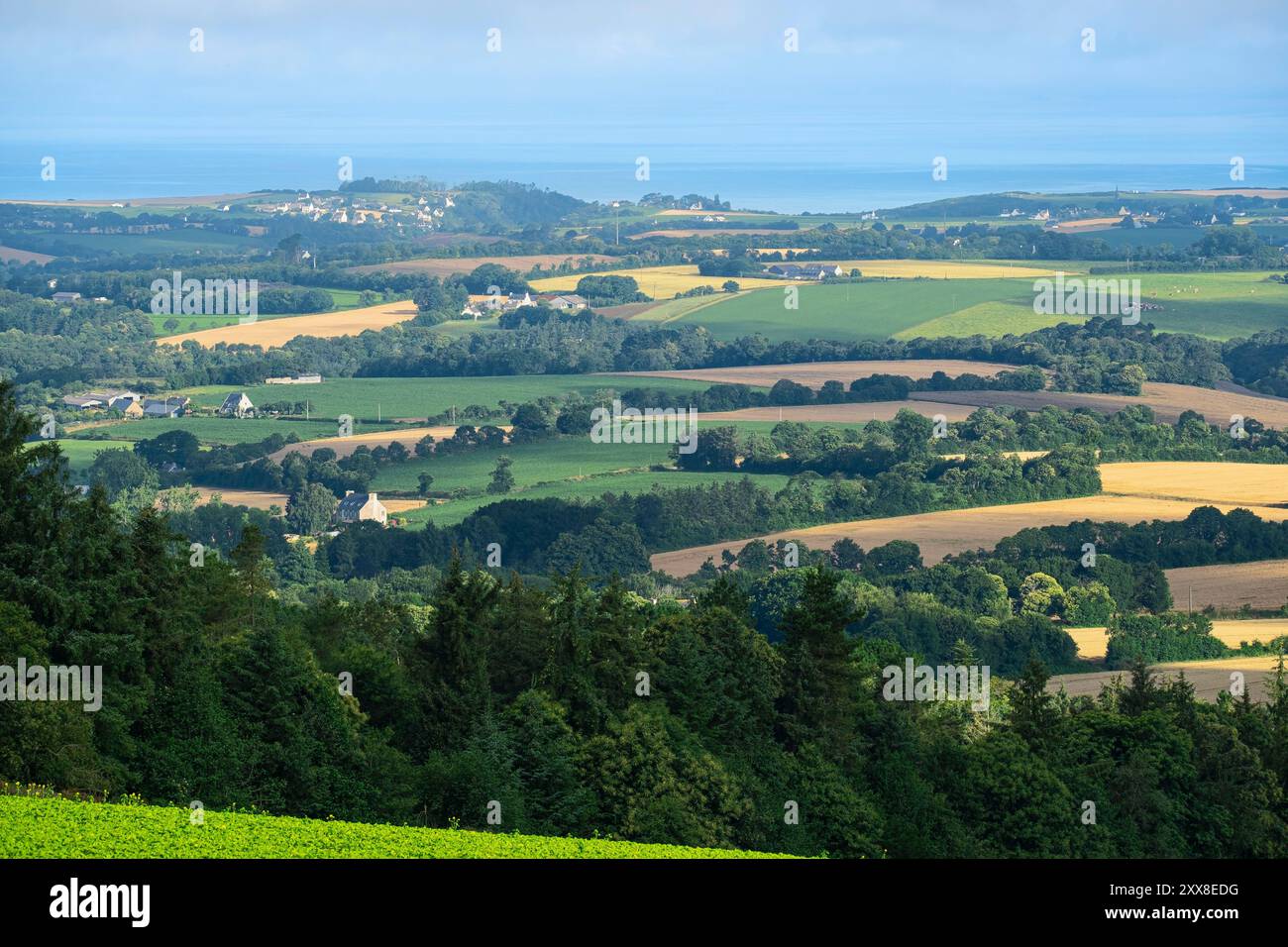 France, Finistere, Locronan, labeled Les Plus Beaux Villages de France ...