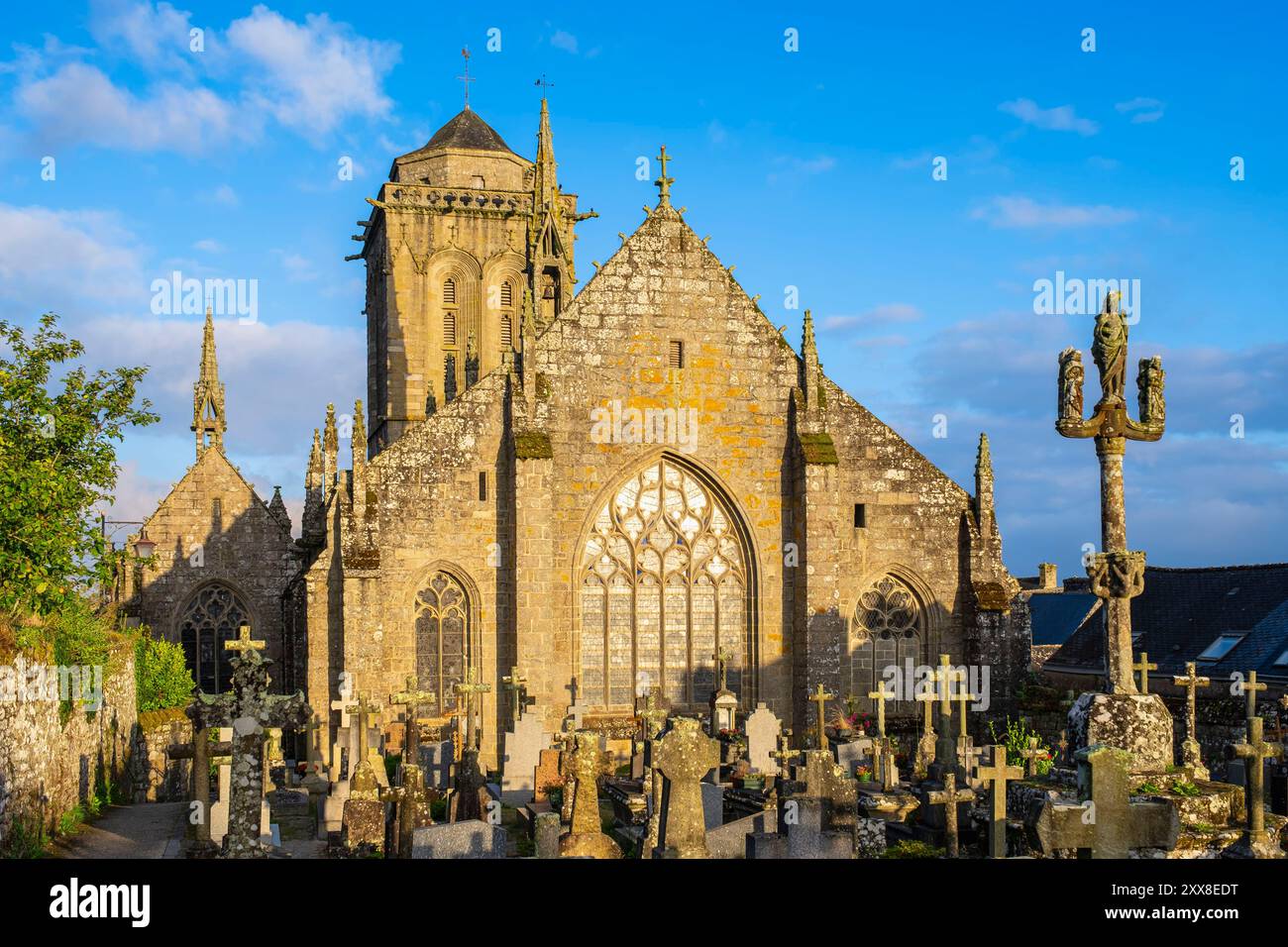 France, Finistere, Locronan, labeled Les Plus Beaux Villages de France ...