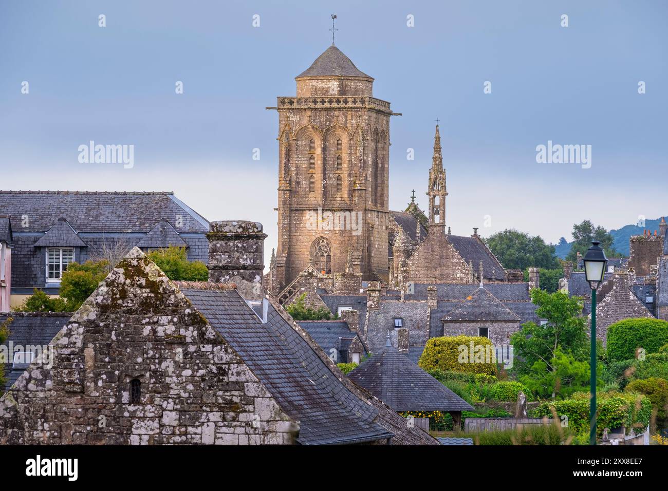 France, Finistere, Locronan, labeled Les Plus Beaux Villages de France ...