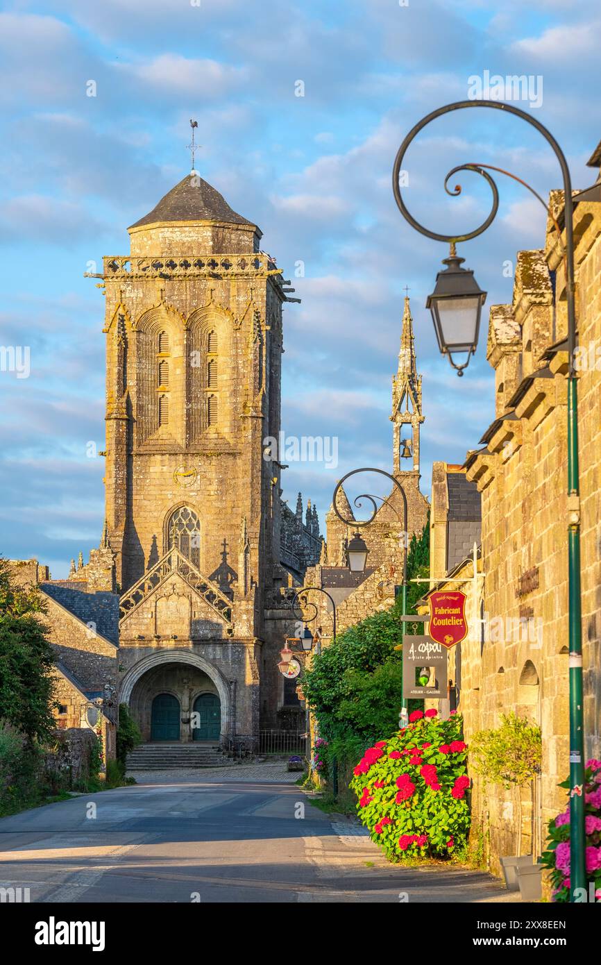 France, Finistere, Locronan, labeled Les Plus Beaux Villages de France ...